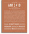 Antonio | Name Art Print – Name Stories