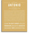 Antonio | Name Art Print – Name Stories