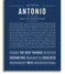 Antonio | Name Art Print – Name Stories