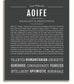 Aoife | Name Art Print – Name Stories
