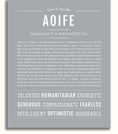 Aoife | Name Art Print – Name Stories