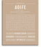 Aoife | Name Art Print – Name Stories