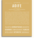 Aoife | Name Art Print – Name Stories