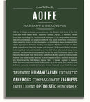 Aoife | Name Art Print – Name Stories