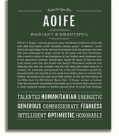 Aoife | Name Art Print – Name Stories
