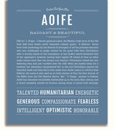 Aoife | Name Art Print – Name Stories