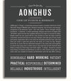 Aonghus | Name Art Print – Name Stories