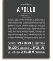 Apollo | Name Art Print – Name Stories