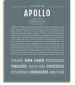 Apollo Personalized Name Meaning Art Prints – Name Stories