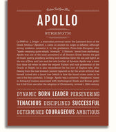 Apollo | Name Art Print – Name Stories