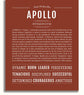 Apollo | Name Art Print – Name Stories