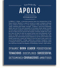 Apollo | Name Art Print – Name Stories