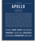 Apollo | Name Art Print – Name Stories