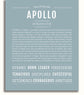 Apollo | Name Art Print – Name Stories