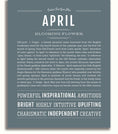 April | Name Art Print – Name Stories