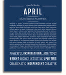 April | Name Art Print – Name Stories