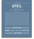 April | Name Art Print – Name Stories