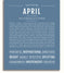 April | Name Art Print – Name Stories