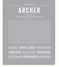 Archer Personalized Name Meaning Art Prints – Name Stories