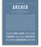 Archer Personalized Name Meaning Art Prints – Name Stories