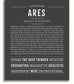 Ares | Name Art Print – Name Stories