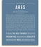 Ares Personalized Name Meaning Art Prints – Name Stories