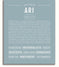 Ari (male) | Name Art Print – Name Stories