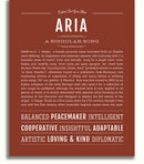 Aria Personalized Name Meaning Art Prints – Name Stories