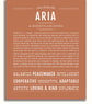 Aria | Name Art Print – Name Stories