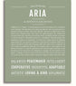 Aria | Name Art Print – Name Stories