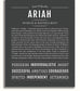 Ariah (male) | Name Art Print – Name Stories