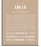 Ariah (male) | Name Art Print – Name Stories