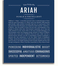 Ariah (male) | Name Art Print – Name Stories