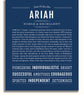 Ariah (male) | Name Art Print – Name Stories