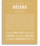 Ariana Personalized Name Meaning Art Prints – Name Stories