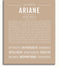 Ariane | Name Art Print – Name Stories