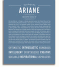 Ariane | Name Art Print – Name Stories