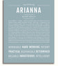 Arianna | Name Art Print – Name Stories