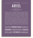 Ariel (female) | Name Art Print – Name Stories