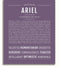 Ariel (female) | Name Art Print – Name Stories