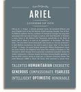 Ariel (female) | Name Art Print – Name Stories