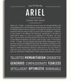 Ariel (male) | Name Art Print – Name Stories