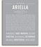 Ariella Personalized Name Meaning Art Prints – Name Stories