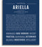 Ariella Personalized Name Meaning Art Prints – Name Stories