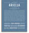 Ariella Personalized Name Meaning Art Prints – Name Stories