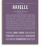 Arielle | Name Art Print – Name Stories