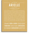 Arielle | Name Art Print – Name Stories