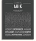 Arik | Name Art Print – Name Stories