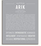 Arik | Name Art Print – Name Stories