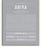 Ariya | Name Art Print – Name Stories